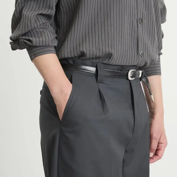 Mfpen Service Trousers - Solid Grey Wool | Editorialist